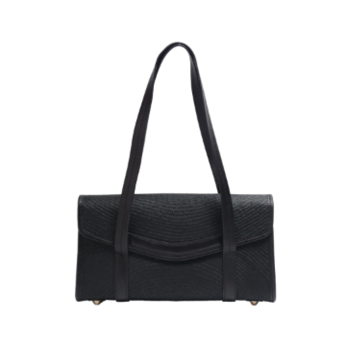 LEAH ENVELOP SHOULDER PURSE (BLACK) by LARONE