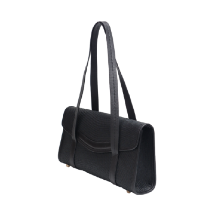 LEAH ENVELOP SHOULDER PURSE (BLACK) by LARONE